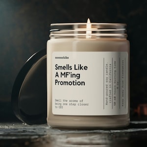 Smells Like A Mf'ing Promotion Soy Wax Candle, Promotion Candle Gift ...