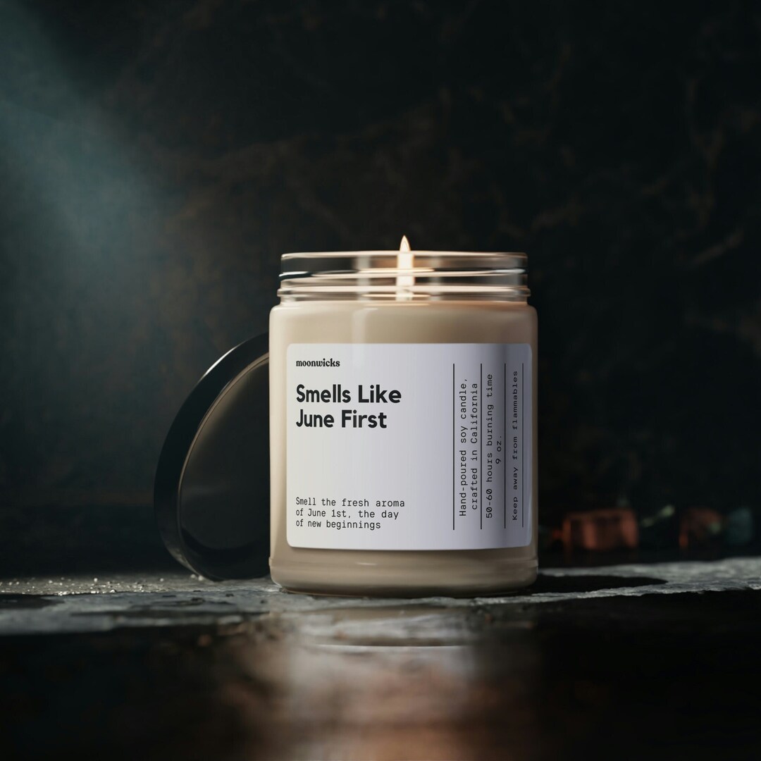Smells Like June First Soy Wax Candle, June 1st Birthday Candle, June ...