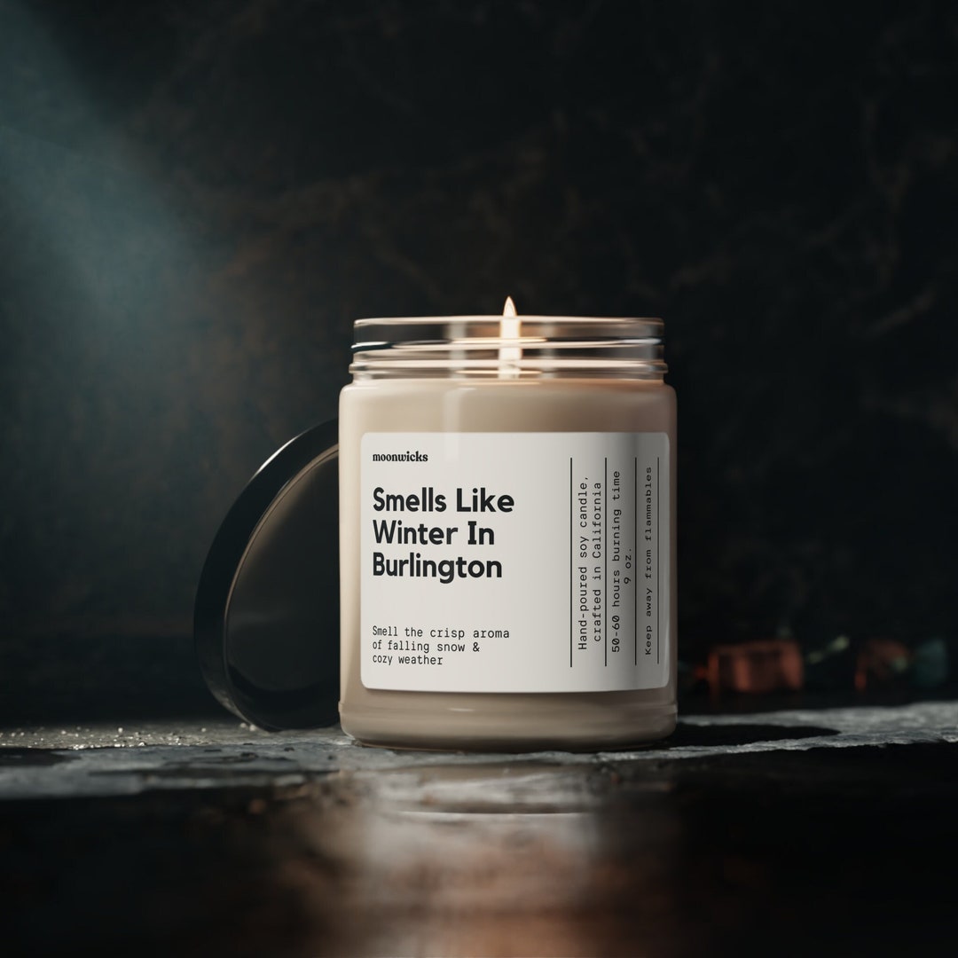 Smells Like Winter in Burlington Vermont Soy Wax Candle, Vermont Candle ...