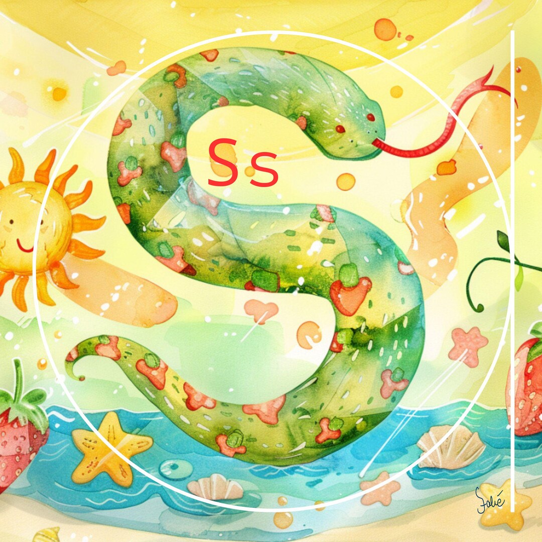 S-alphabet Poster for Download - Etsy