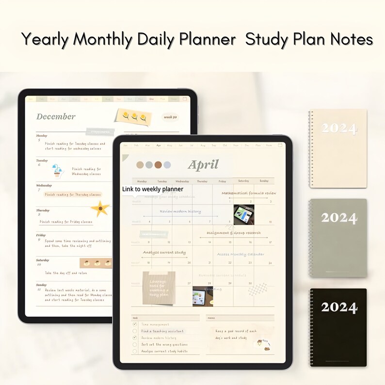 Bundle Digital Planner Template,435 Hyperlink Pages,yearly Monthly ...
