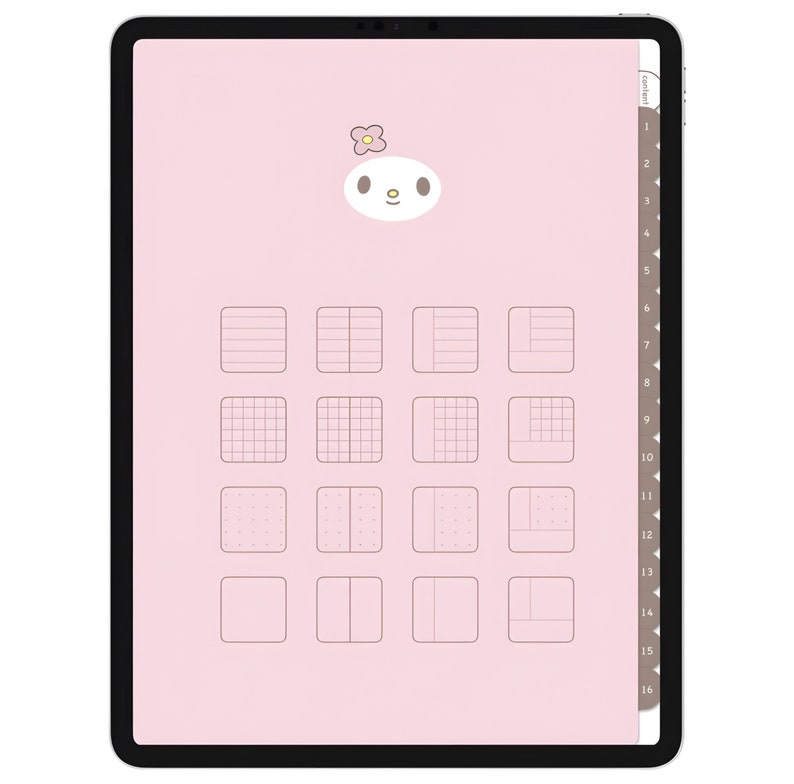 Cute Hyperlink Digital Notebook | Goodnotes Notebook | Kawaii | PDF ...