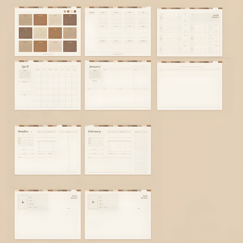 2024 the Life Planner All in One Hyperlinked Yearly Undated Planner ...