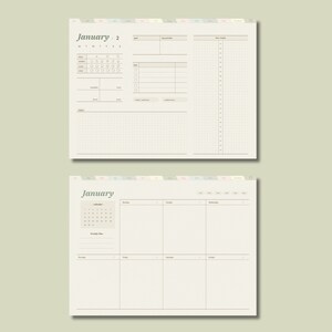 2024 the Life Planner All in One Hyperlinked Yearly Undated Planner ...