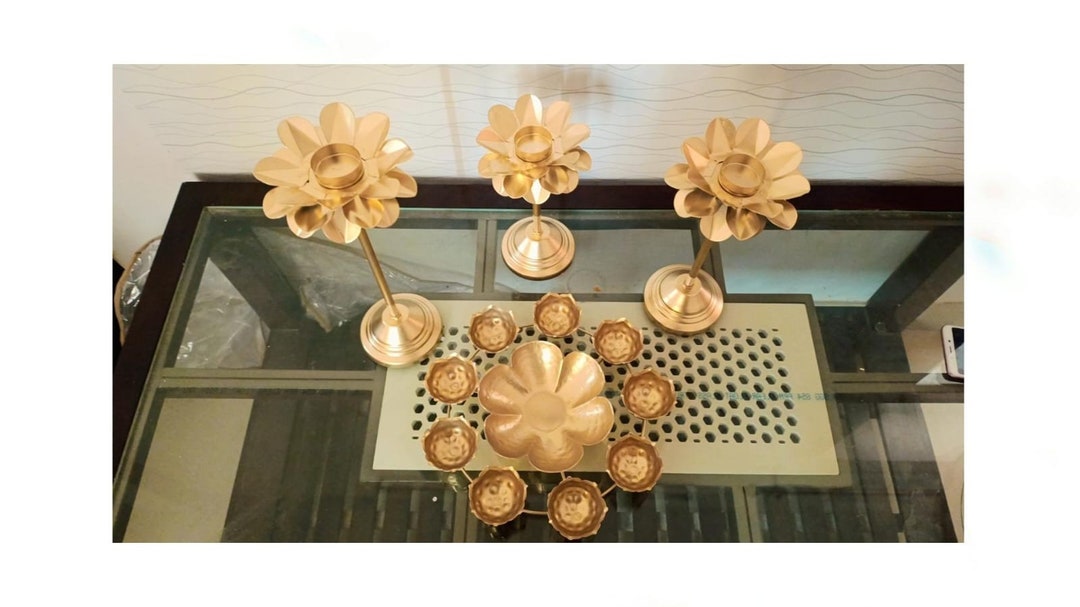 Iron Urli With Bowl/urli With Stand/uruli Set/christmas/pooja/wedding ...