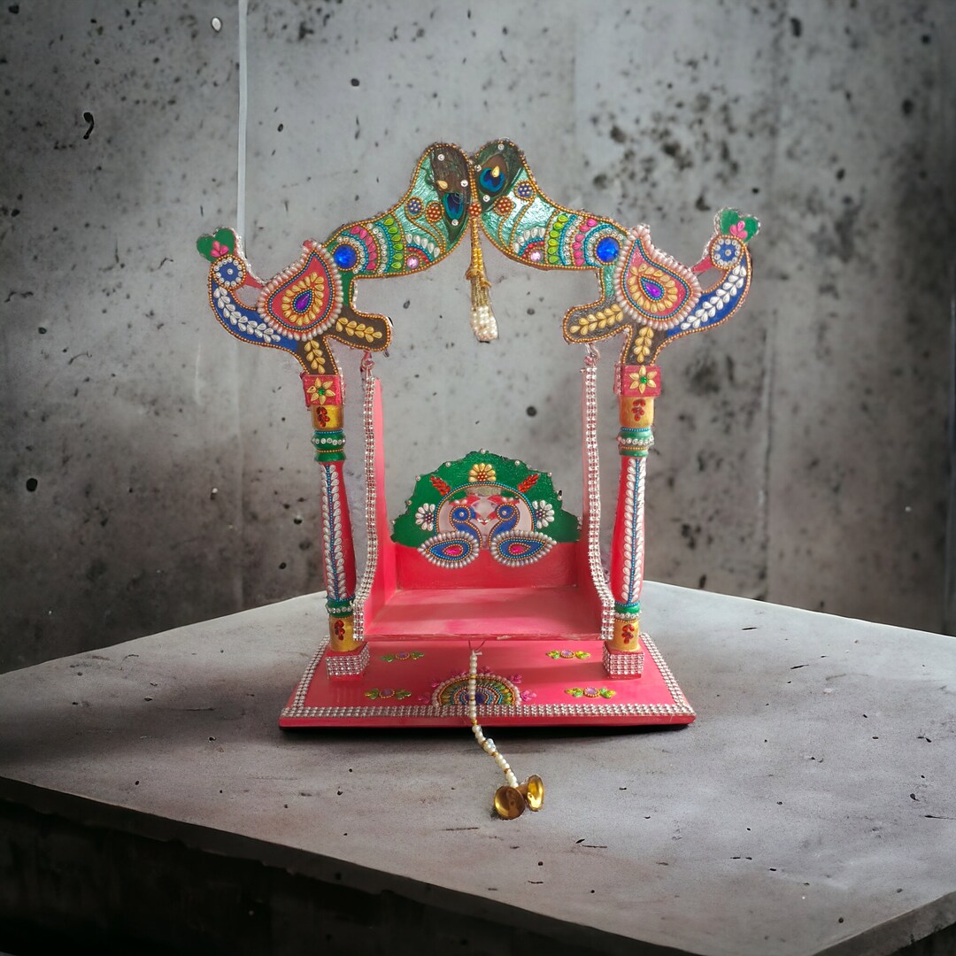 Laddu Gopal Jhula| Palna | Kanha Ji | Krishna| Home Temple Decor ...