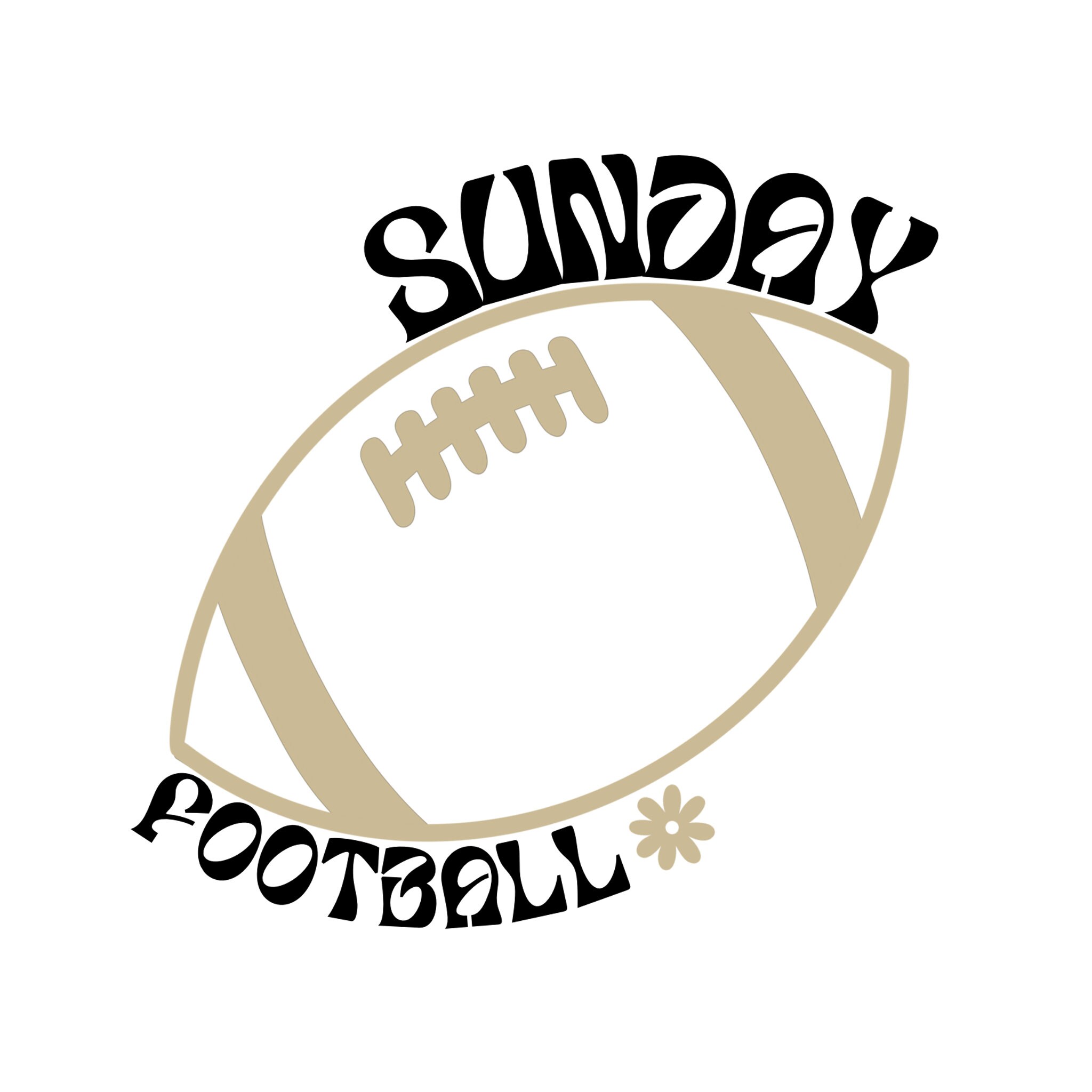 Minimal Sunday Football PNG, Football PNG, Football Flower, Aesthetic ...