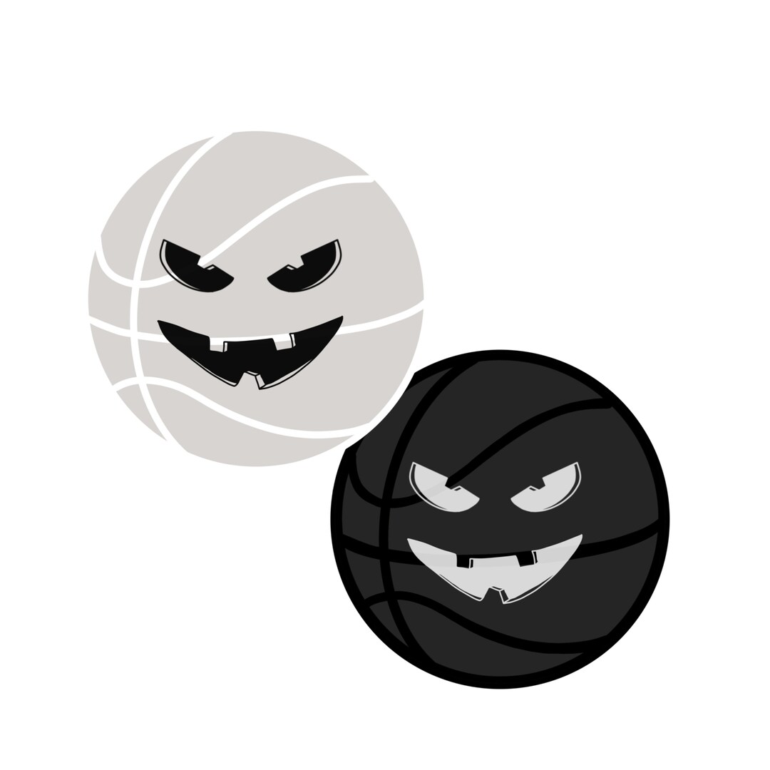 Basketball Halloween Face PNG Halloween Basketball Scary - Etsy