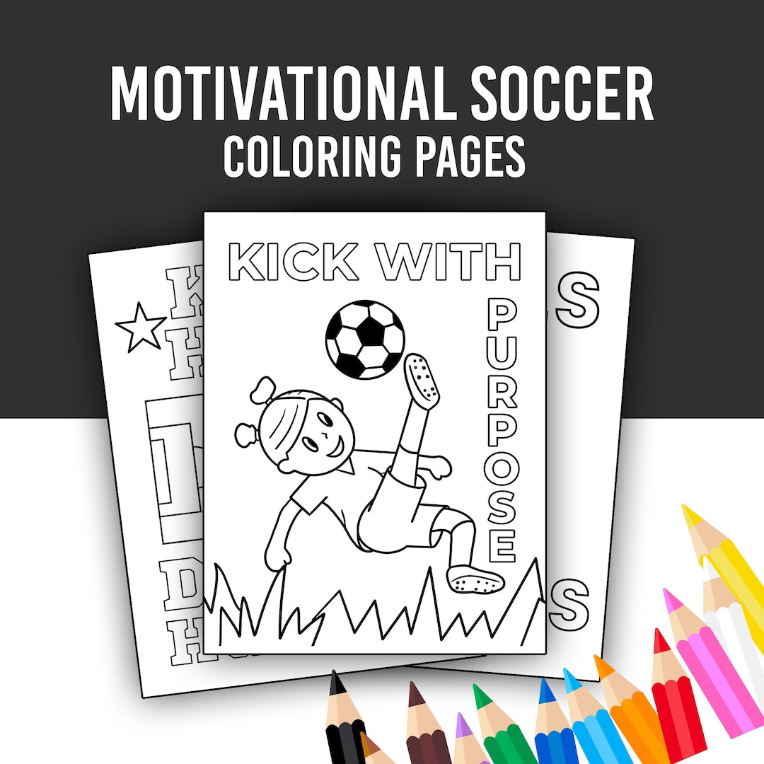 Affirmation Coloring Pages, Soccer Coloring Pages, Soccer Party, Girl ...
