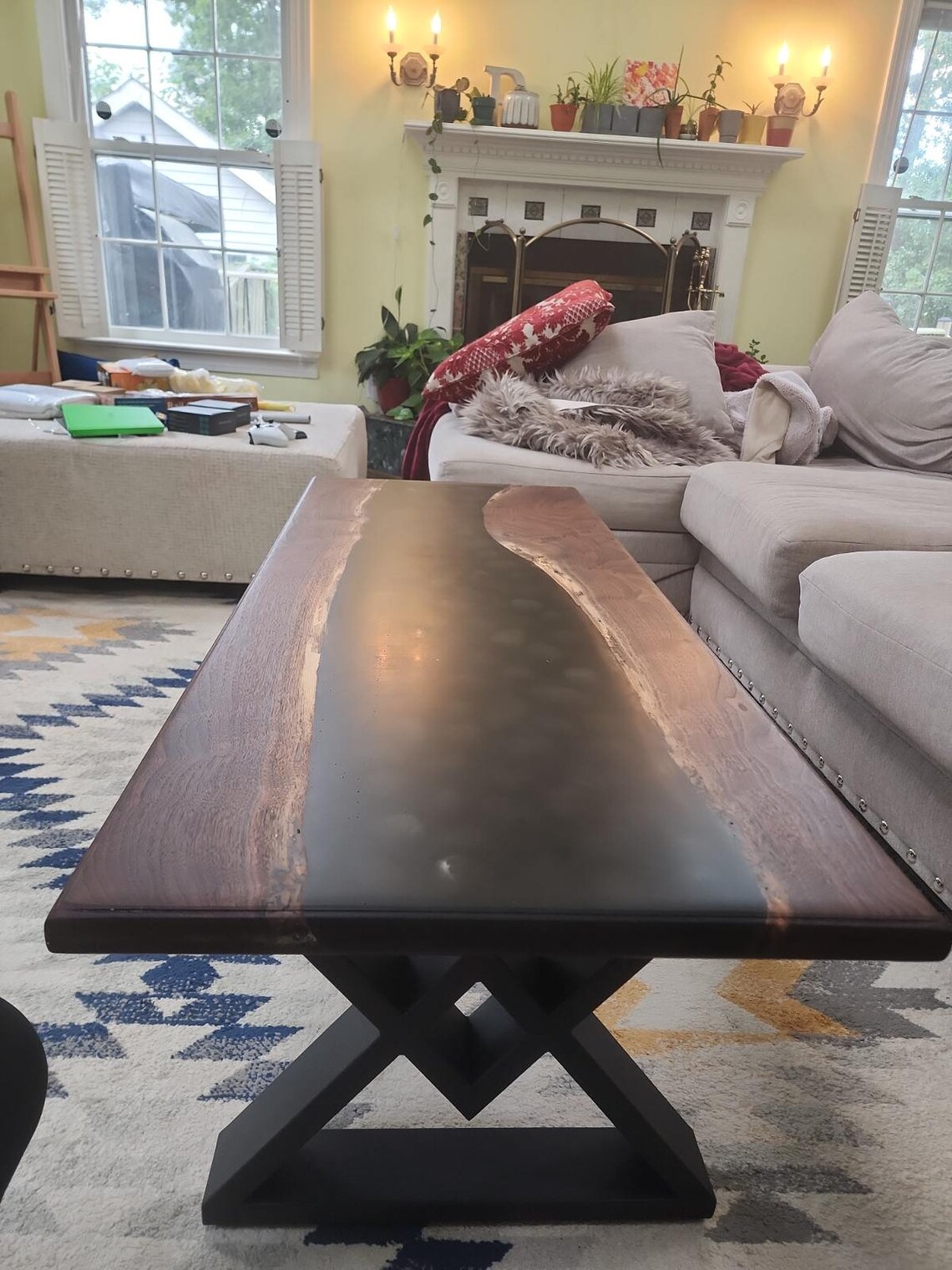 Walnut River Coffee Table 40% off for My Mistake - Etsy