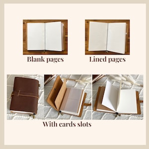 Personalized Refillable Leather Notebook, A6 A5 Leather Notepad, Daily ...