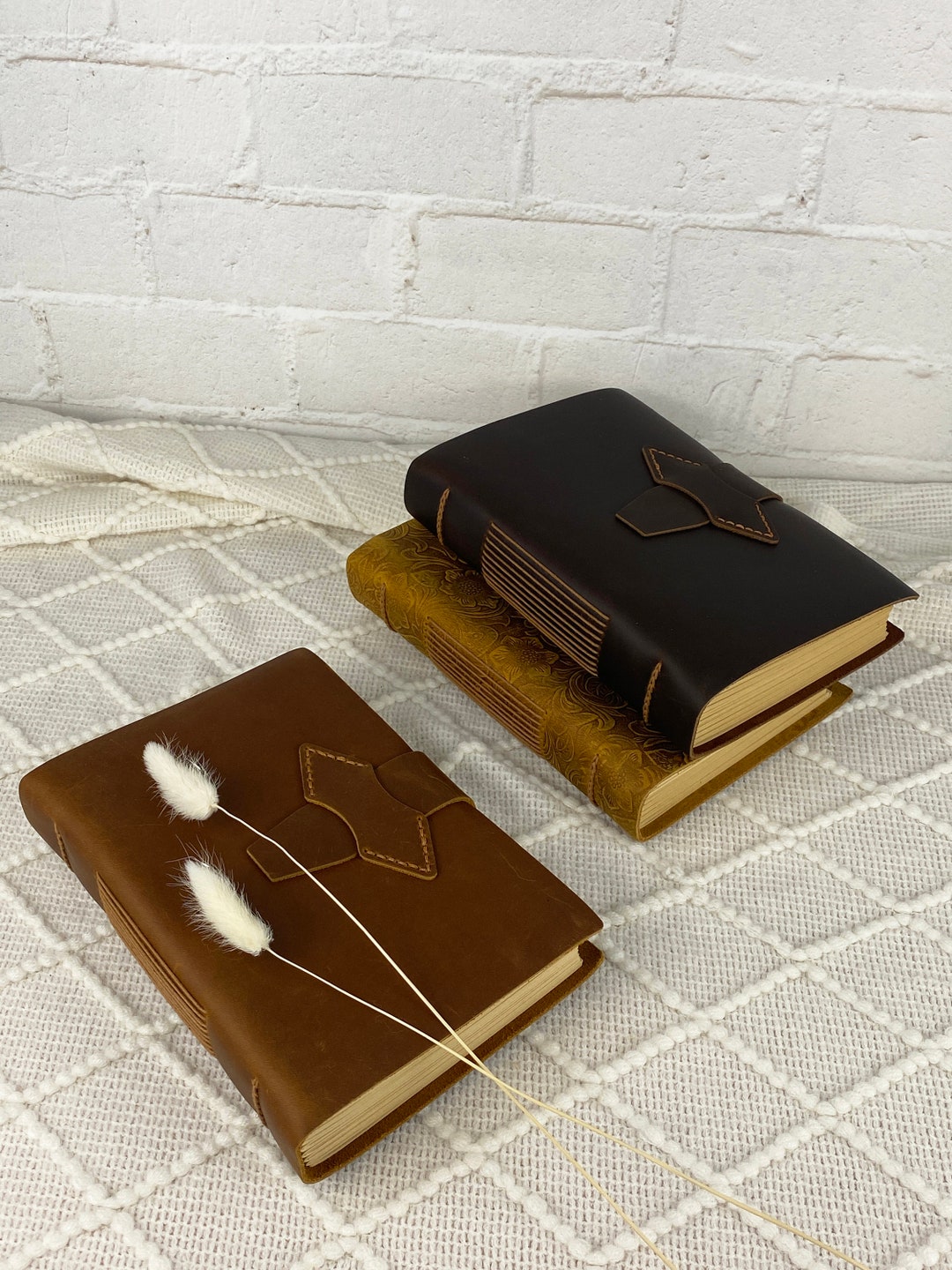 Handmade Vintage Genuine Leather Notebook, Travelers Journal Diary for ...