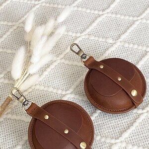 Personalized Leather AirPod Case Cover, Leather Dice Coin Bag, Coin ...