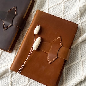 Handmade Vintage Genuine Leather Notebook, Travelers Journal Diary for ...