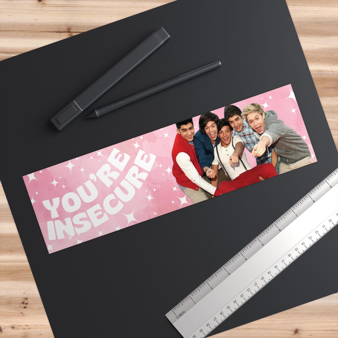 One Direction Youre Insecure Bumper Sticker, Car Decal, Laptop Sticker ...