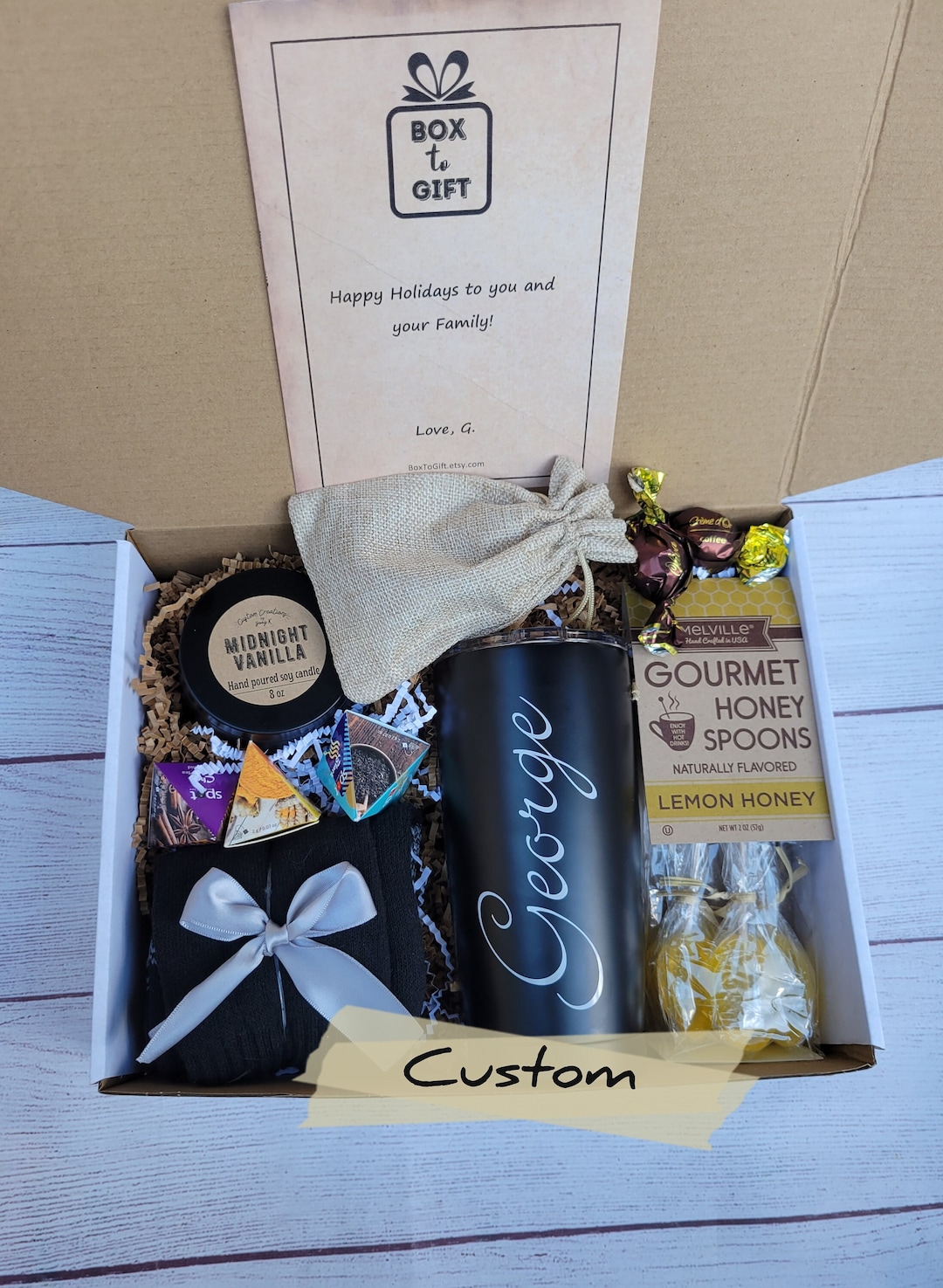 Custom "warm and Cozy" BOX TO GIFT for Men, Perfect Gift for Him for ...