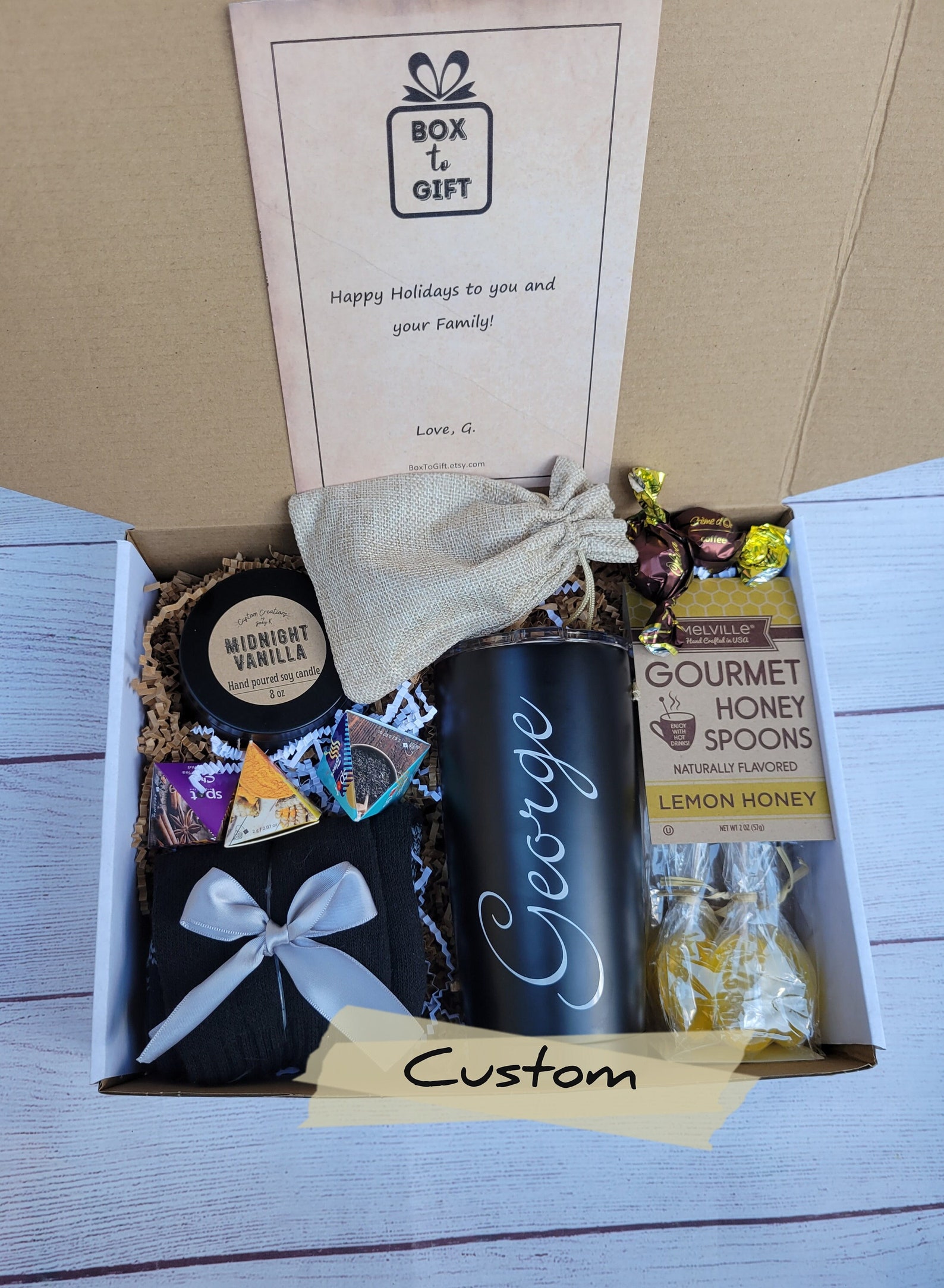 Custom "warm and Cozy" BOX TO GIFT for Men, Perfect Gift for Him for ...