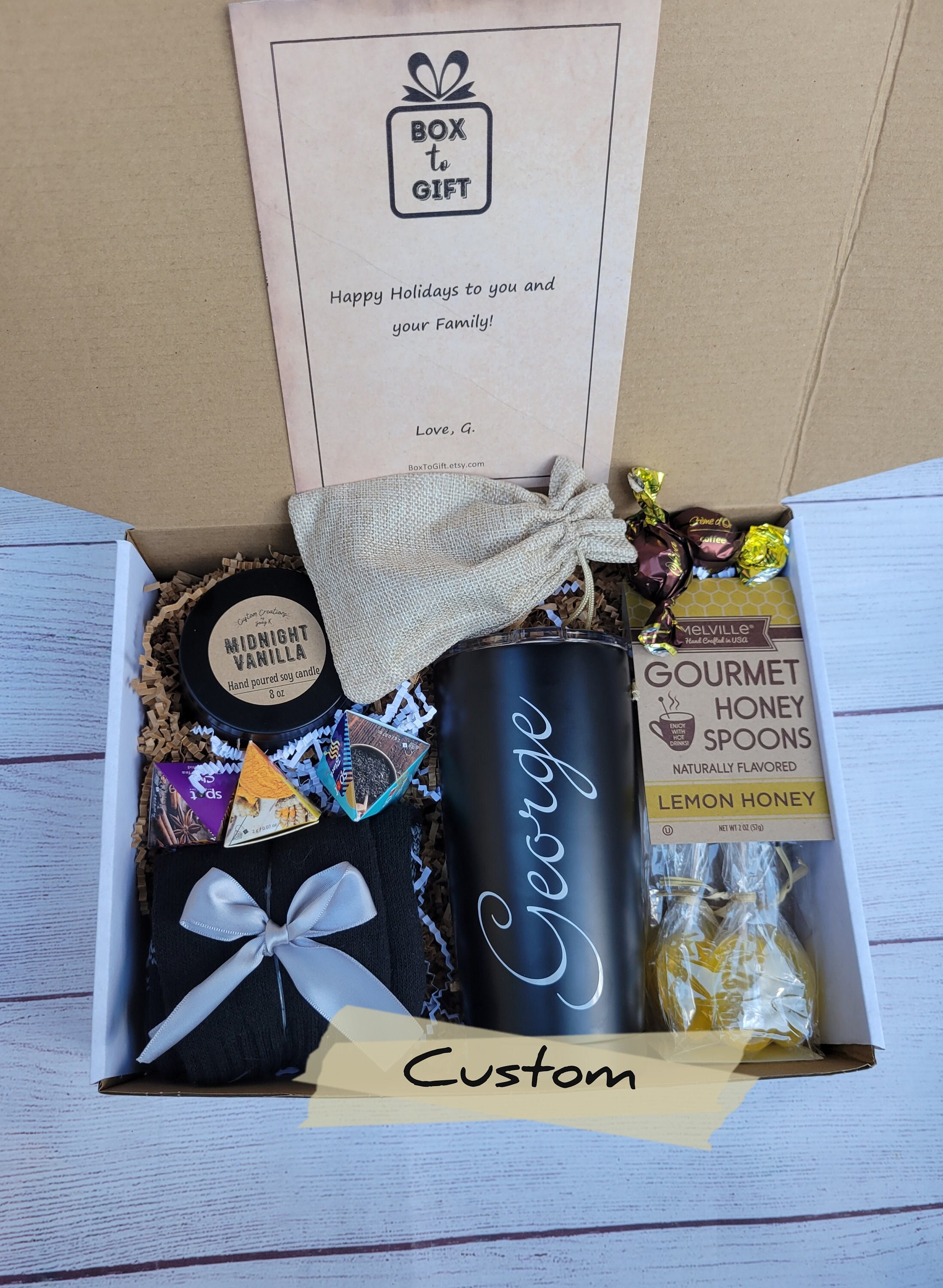 Custom "warm and Cozy" BOX TO GIFT for Men, Perfect Gift for Him for ...