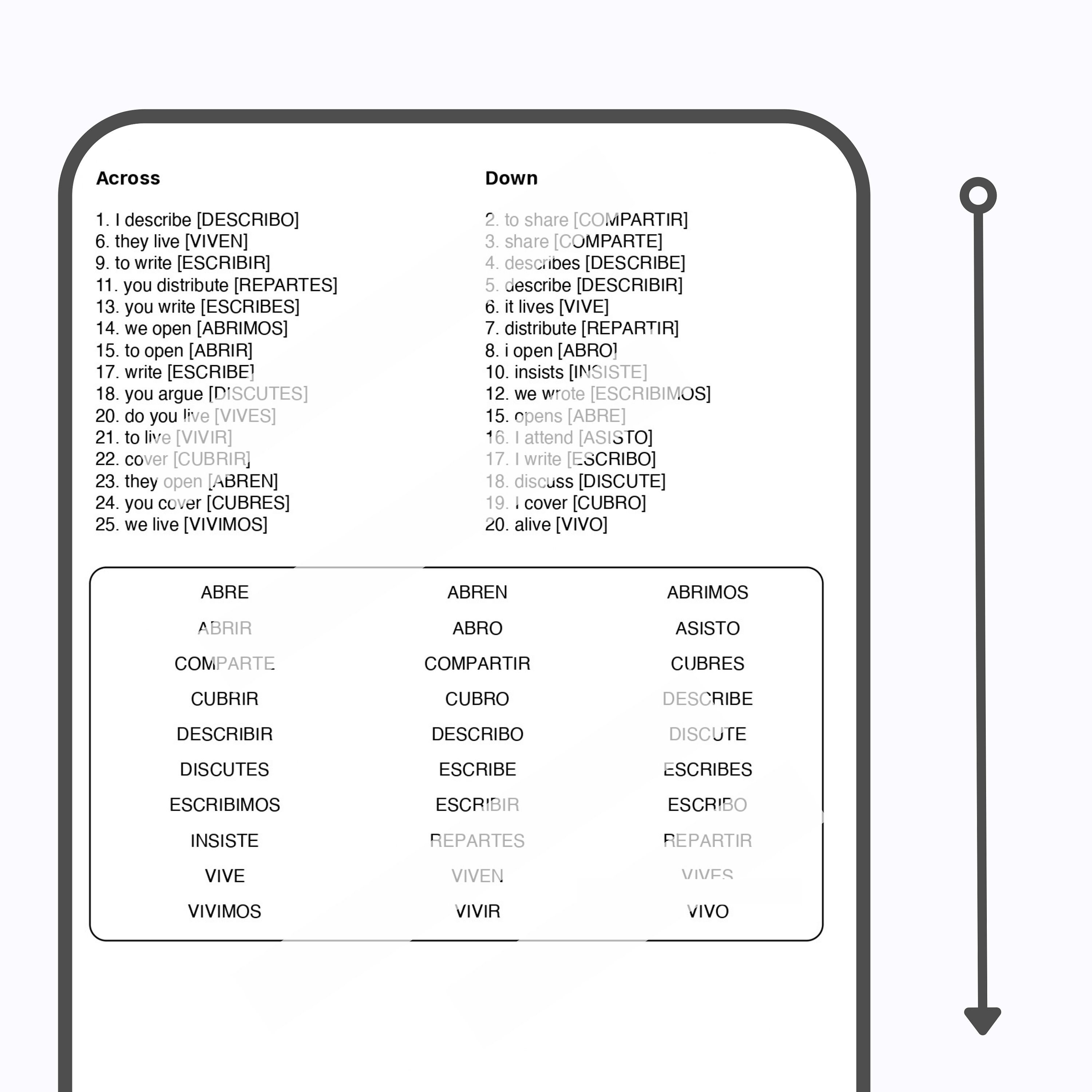Present Tense Spanish Verbs Crossword Puzzle and Word Search: IR Verbs ...