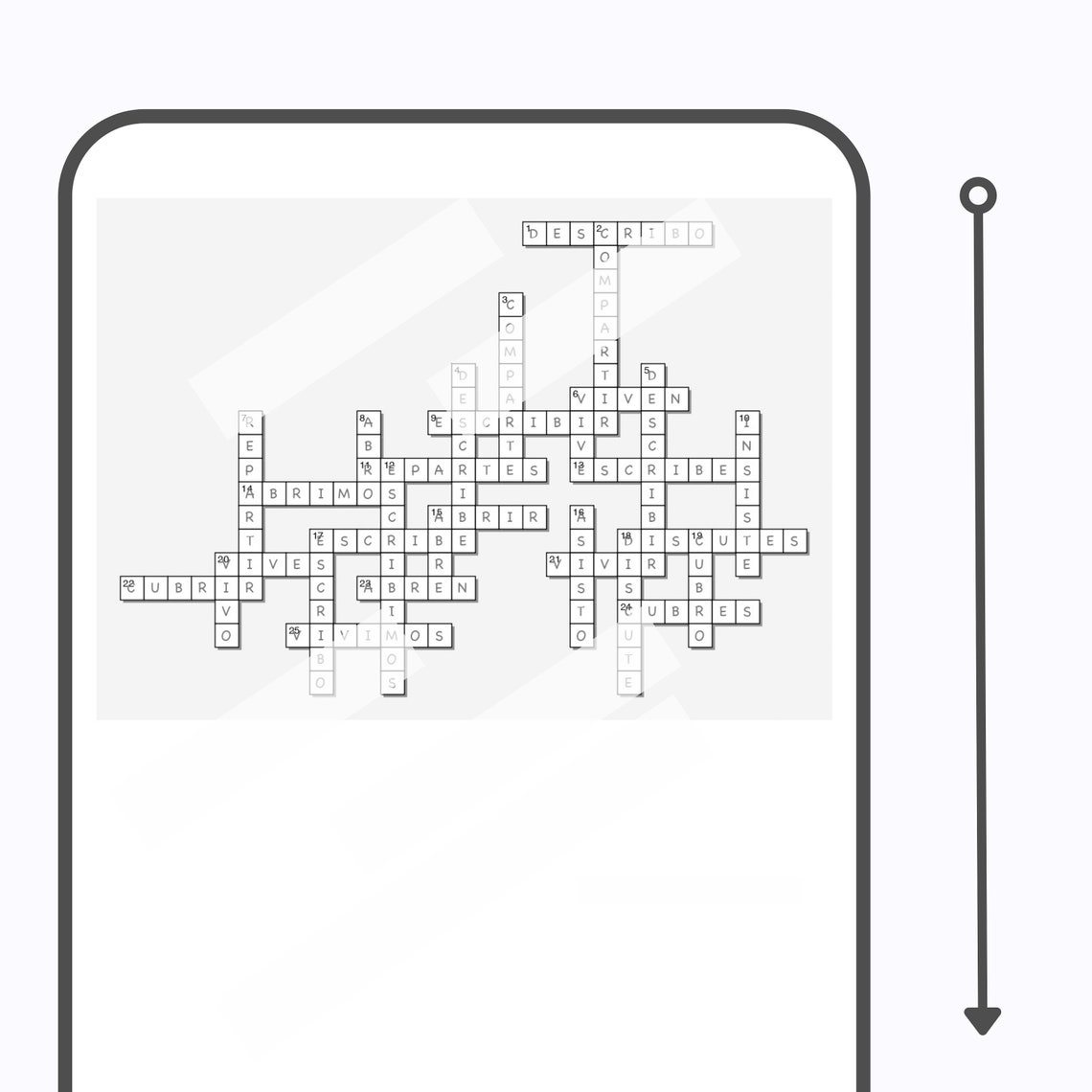 Present Tense Spanish Verbs Crossword Puzzle and Word Search: IR Verbs ...