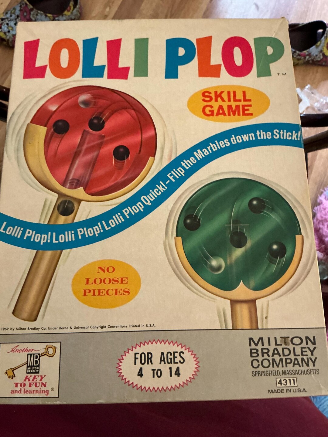 Lollipop Plop Skill Game 1962 Complete Vintage Board Game - Etsy