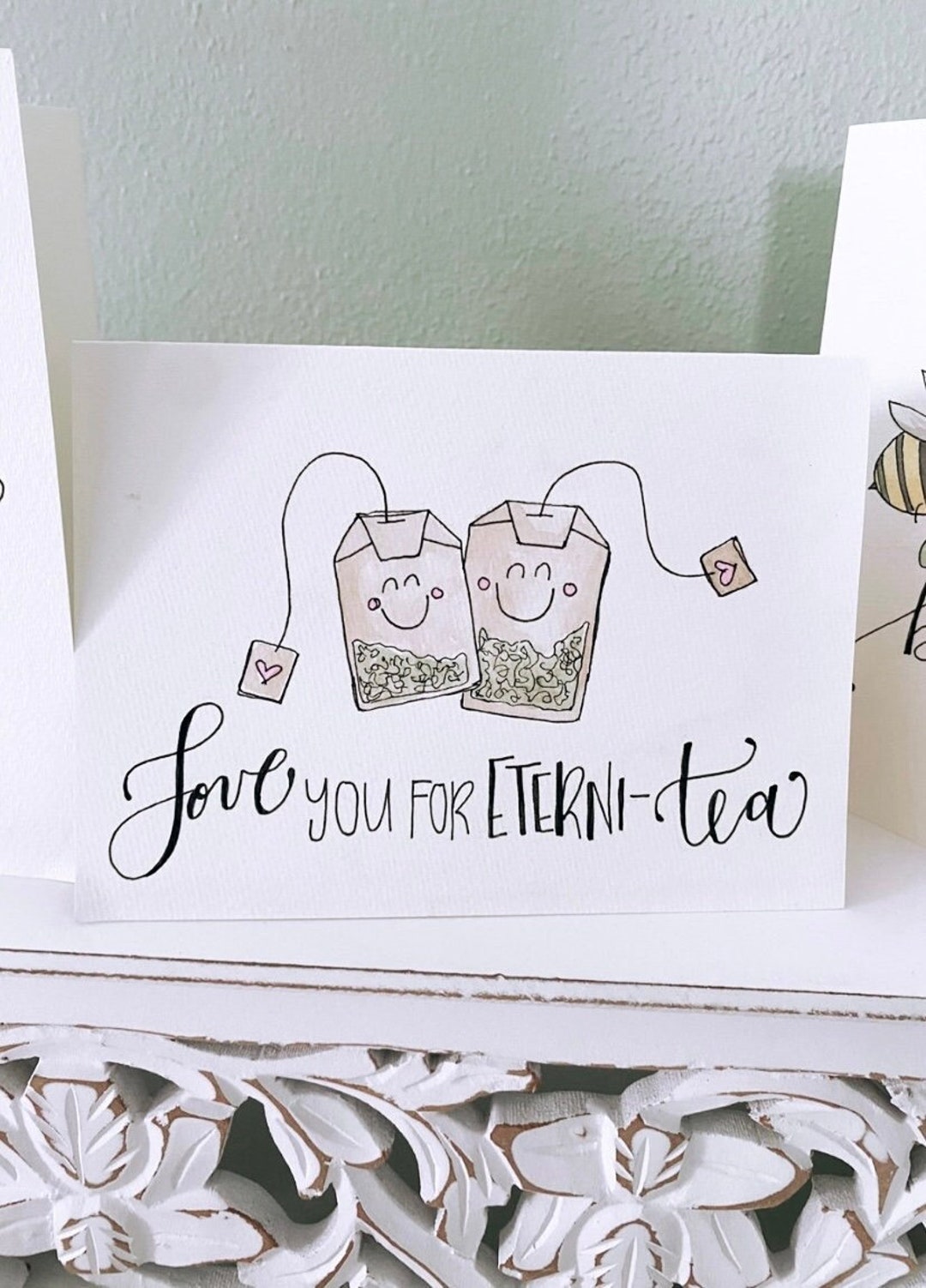 Handmade Tea Greeting Card Handmade Tea Birthday Card You Are Tea-rific ...