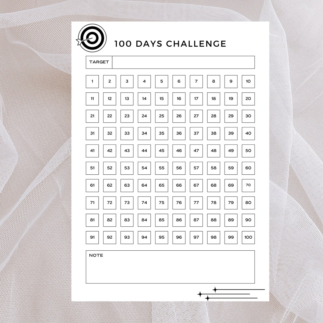 100 Days of Challenge, 100 Day Challenge, 100 Day Challenge Download ...