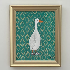 Goose on the Loose Goose Art Duck Duck Goose Animal With Shoes Nursery ...
