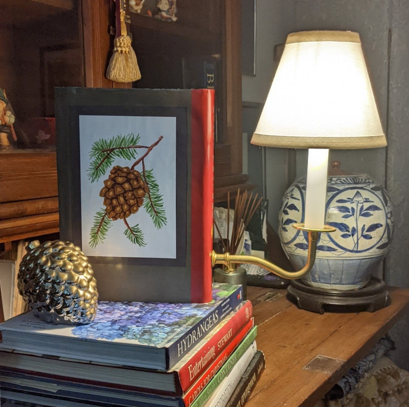 Gift of Nature, Bookcase, Bookshelf, Holiday, Festive, Christmas - Etsy