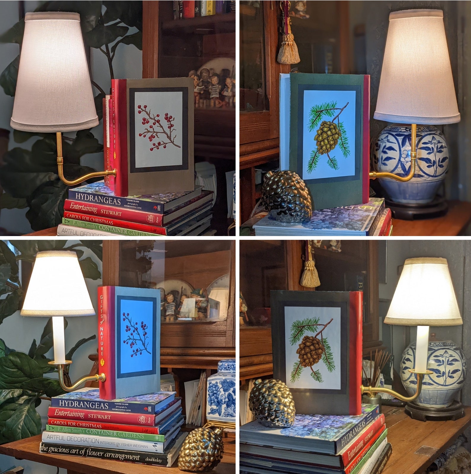 Gift of Nature, Bookcase, Bookshelf, Holiday, Festive, Christmas - Etsy