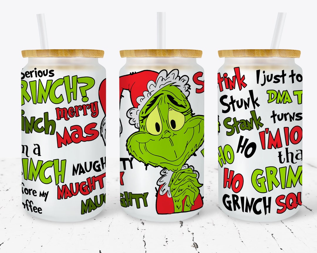 Vintage-inspired 16oz Libbey Cup for Grinchy Lovers, Christmas ...