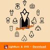 Dungeons & Dragons Class Symbol SVG - RPG Outline and Silhouette Files ...