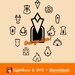 Dungeons & Dragons Class Symbol SVG - RPG Outline and Silhouette Files ...