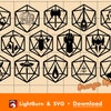 Dungeons & Dragons Ring and Tokens Set - RPG Engrave / Cut Files - SVG ...