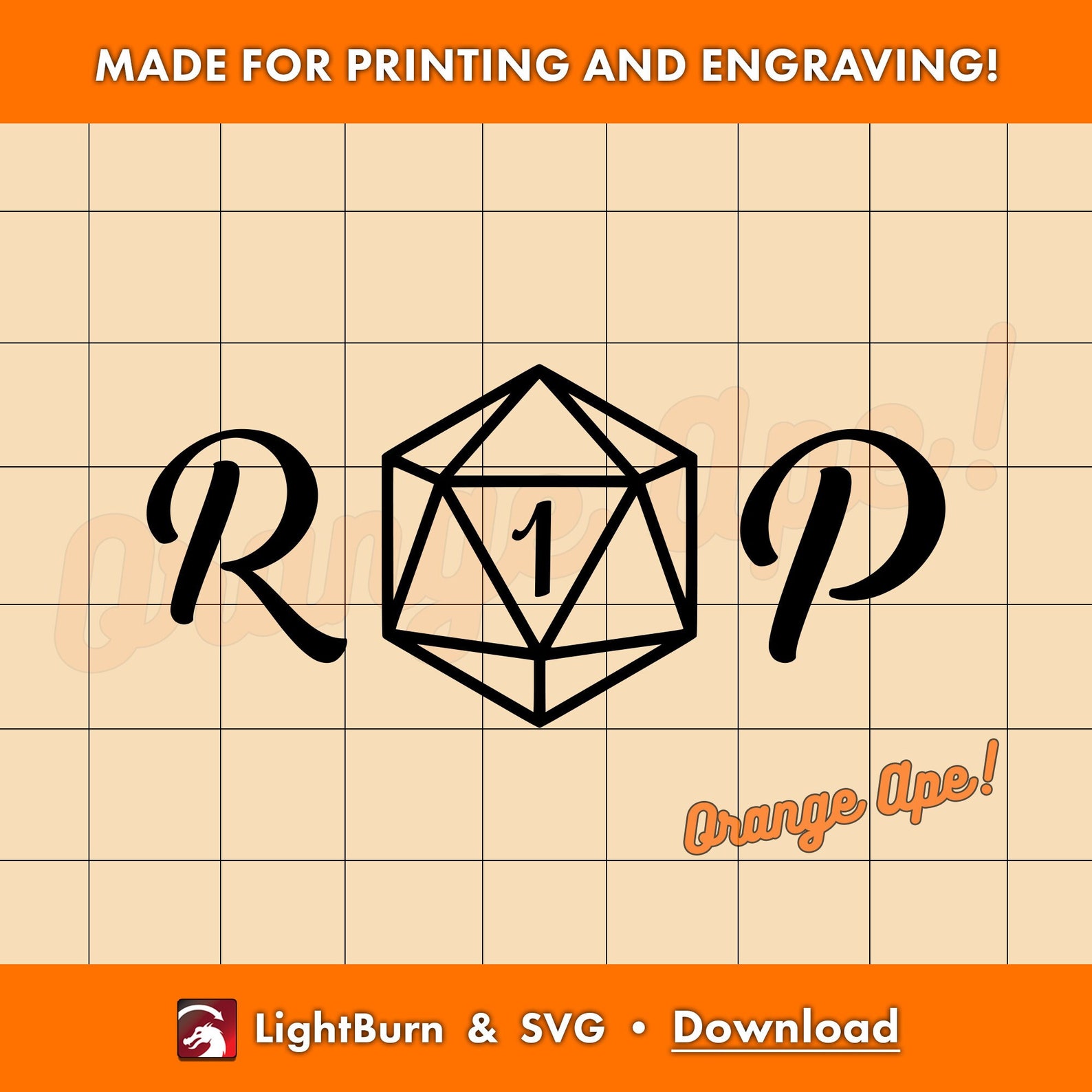D&D Rip SVG Vector Artwork RPG Outline File Svg and Lightburn Laser ...