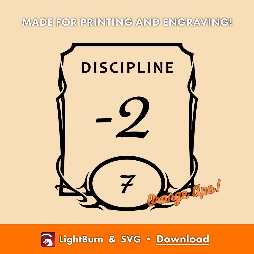 D&D Discipline SVG: RPG Trait Vector Art (digital Download) - Etsy