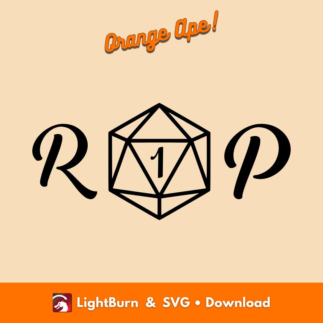 D&D RIP SVG: Critical Fail D20 Vector (digital Download) - Etsy