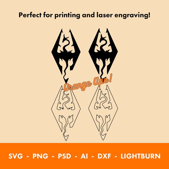 Skyrim Logo Silhouette