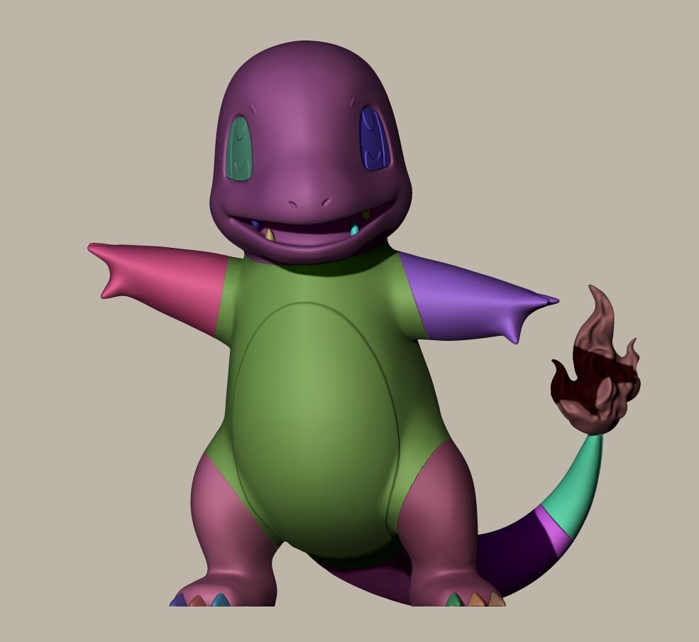 CHARMANDER LIFE SIZE Stl File Pack Bundle, Bambulab, Prusa, Artillery ...