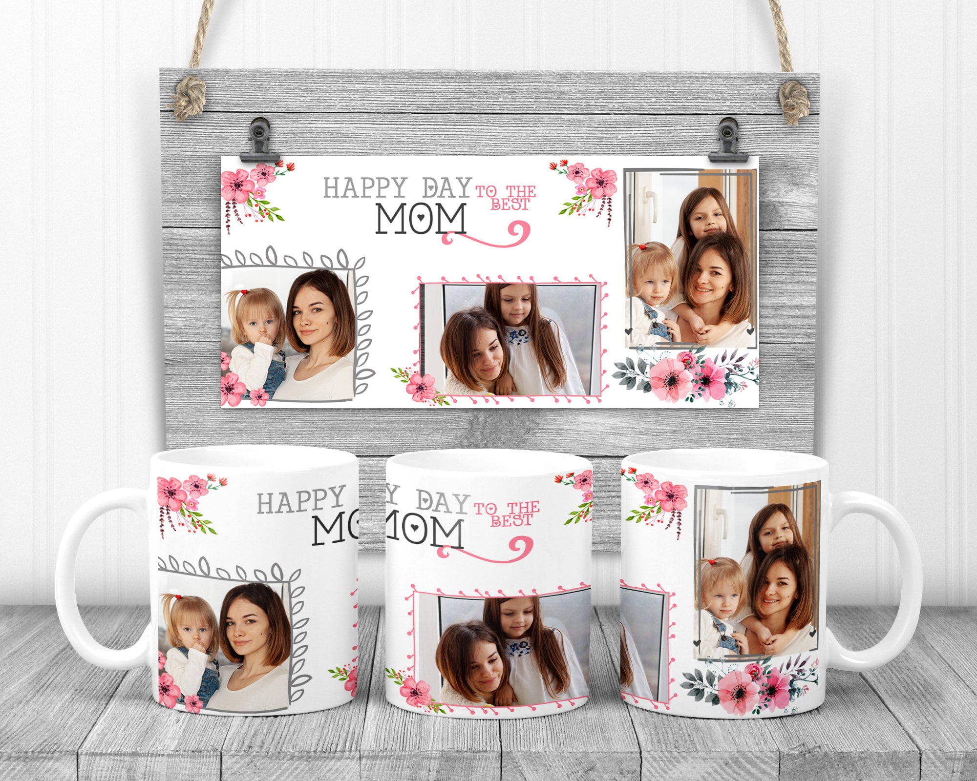 Mother's Day Mug Design 9 Template Customizable in - Etsy