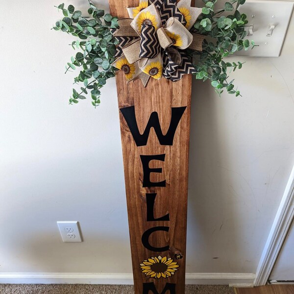 Sunflower Porch Sign - Etsy