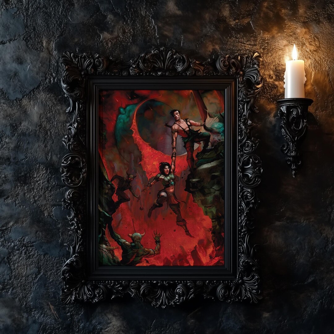 Epic Fantasy Art Download Doomsday Wall Art for Metalhead Room Decor ...