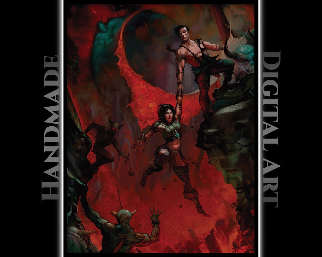 Epic Fantasy Art Print Doomsday Wall Art for Metalheads Room Decor ...