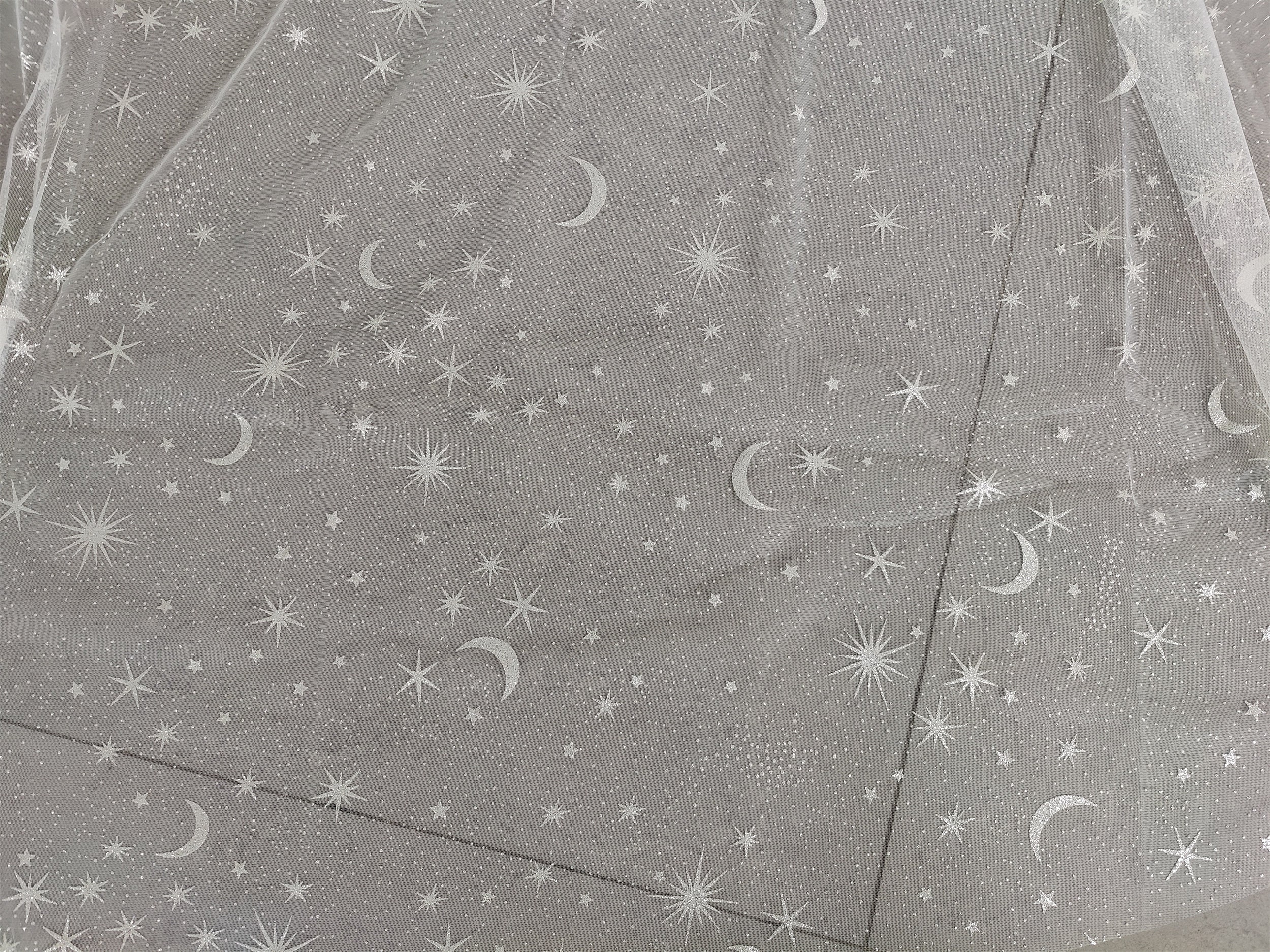 Sparkling Hooded Bridal Cape With Moon and Stars Bridal Party - Etsy