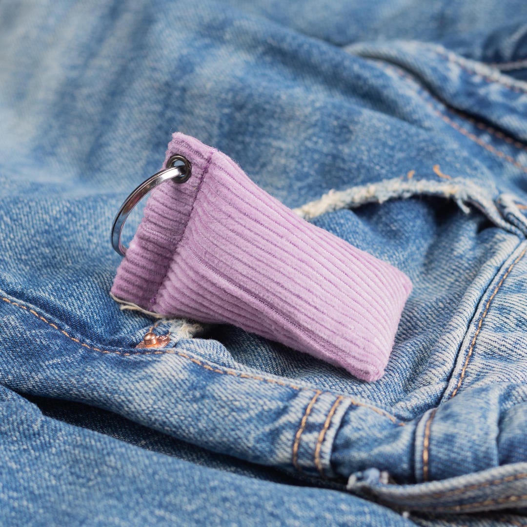 Kawaii Bean Bag Keychain Holder - Fun Fidget Toy and Cute Keychain ...