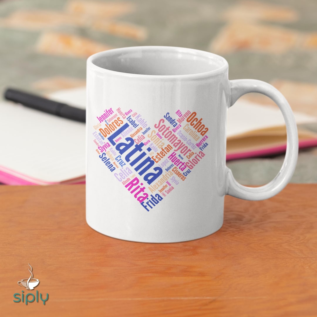 Influential Latina Mug, Hispanic Heritage Month Gift, Inspirational ...