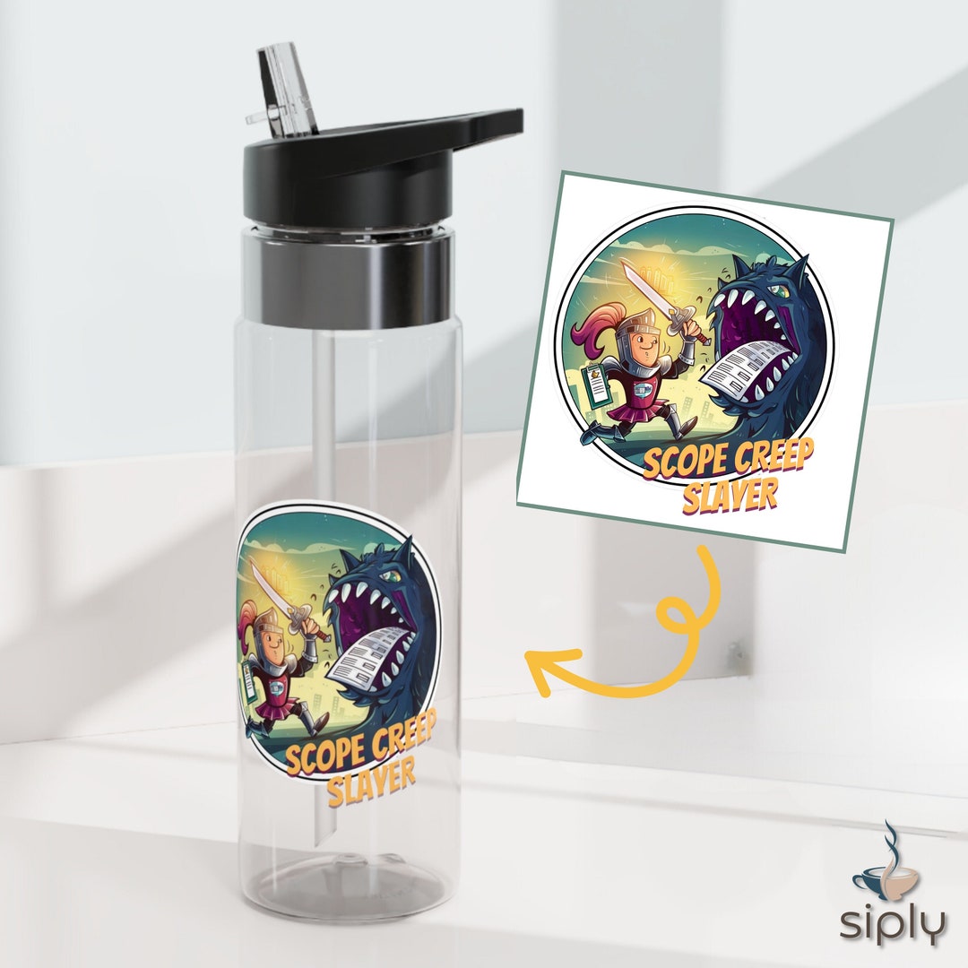 Project Manager Gift Water Bottle, Scope Creep Slayer, Project ...