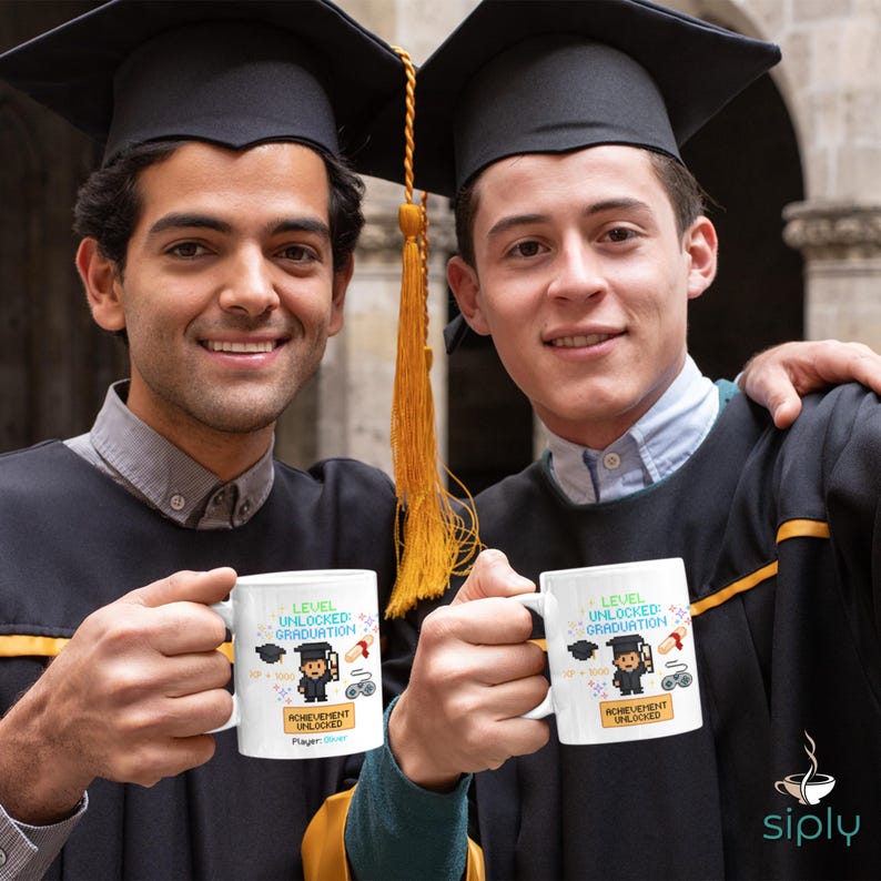 Level Unlocked: Graduation Personalized Mug, Gamer Grad Gift, Custom ...