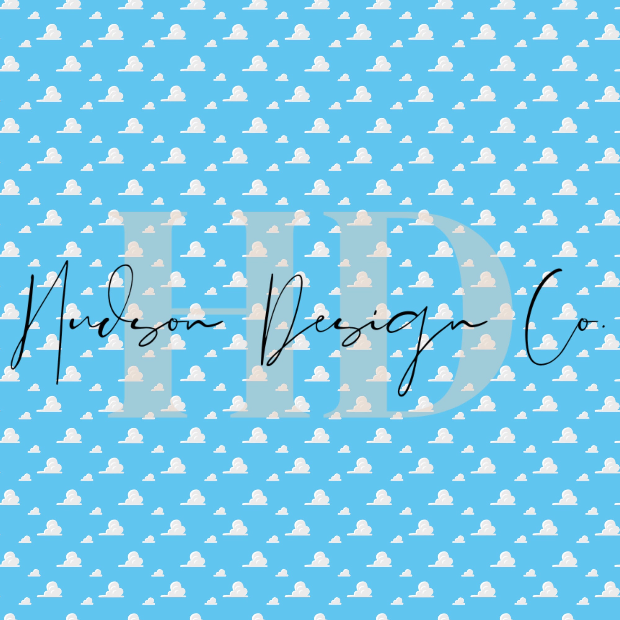 Andy Room Wall Cloud Blue Sky PNG Seamless Pattern File - Etsy