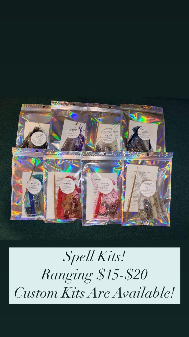 Intention Spell Kit • All in One • Customizable • - Etsy